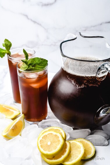 The BEST Southern Sweet Tea Recipe - Add a Pinch