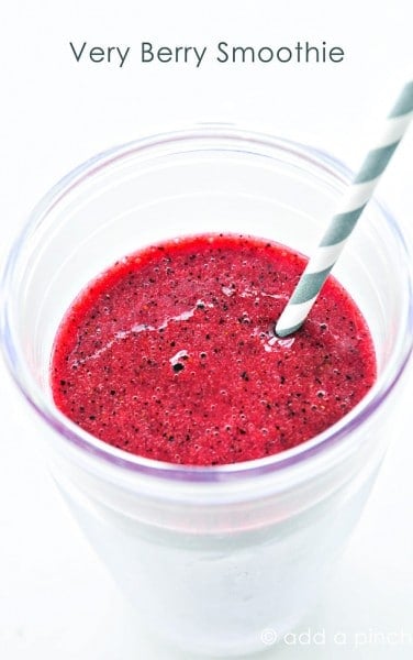 Very Berry Smoothie Recipe - Add a Pinch