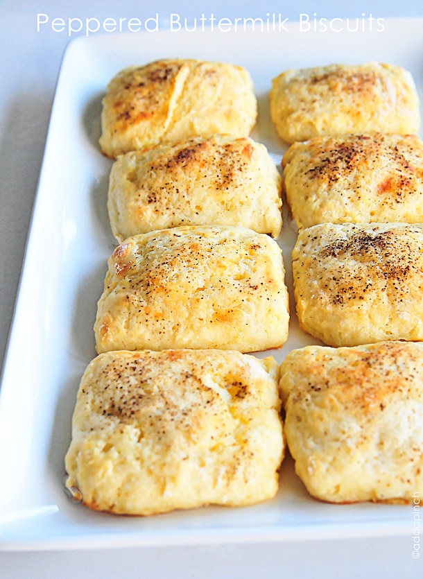 Peppered Buttermilk Biscuits Recipe - Cooking | Add a Pinch | Robyn Stone