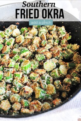 Fried Okra Recipe - Add a Pinch
