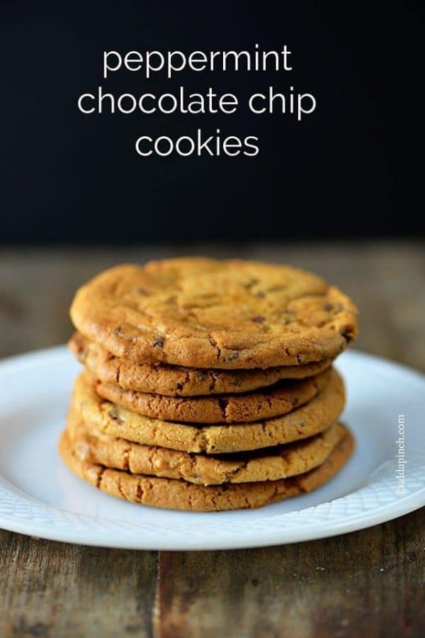 Peppermint Chocolate Chip Cookies Recipe - Add a Pinch
