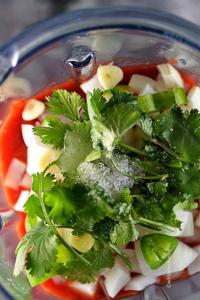 The Best Salsa Recipe (Restaurant Style Salsa) - Add a Pinch