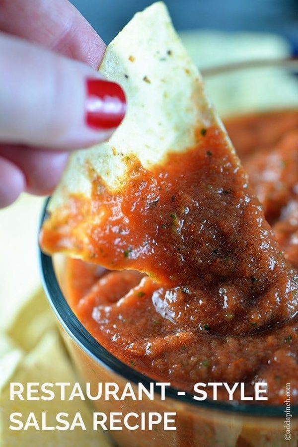 The Best Salsa Recipe (Restaurant Style Salsa) - Add a Pinch