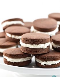 Chocolate Cookies with Cream Filling Recipe - Add a Pinch