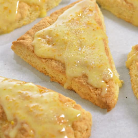 Citrus Scones with Orange Glaze - Add a Pinch