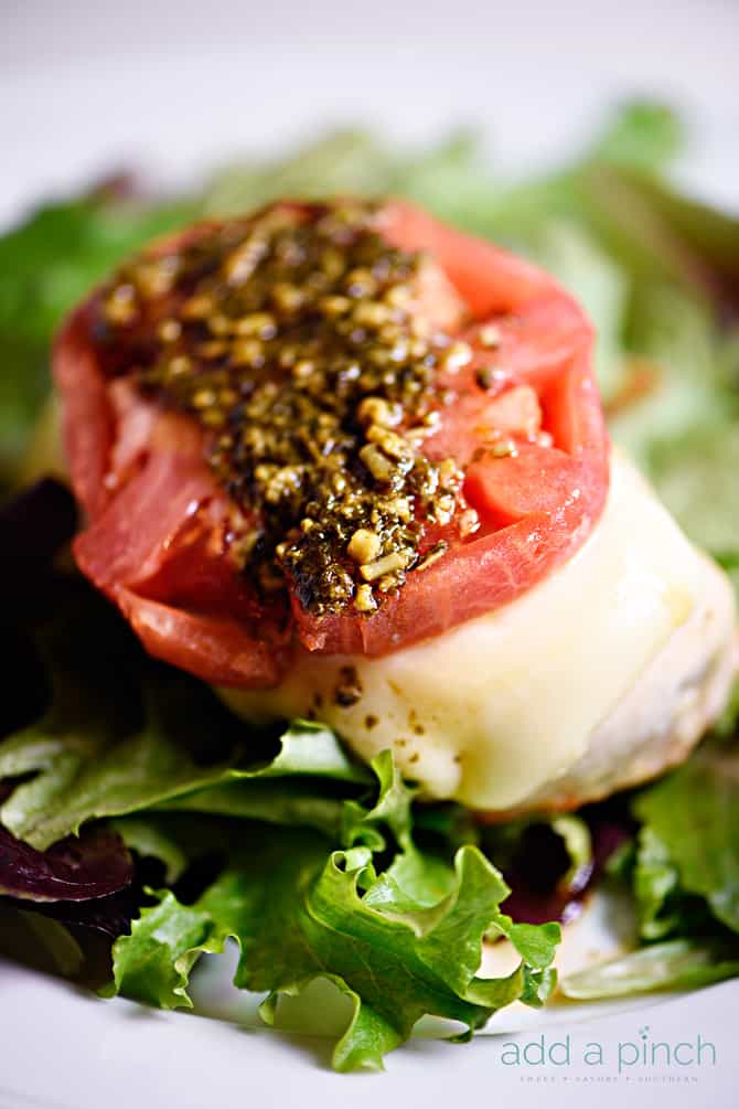 Baked Chicken Caprese Recipe with Pesto - Add a Pinch