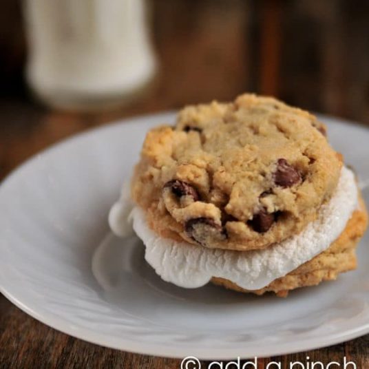 Chocolate Chip Cookie S’mores Recipe - Add a Pinch
