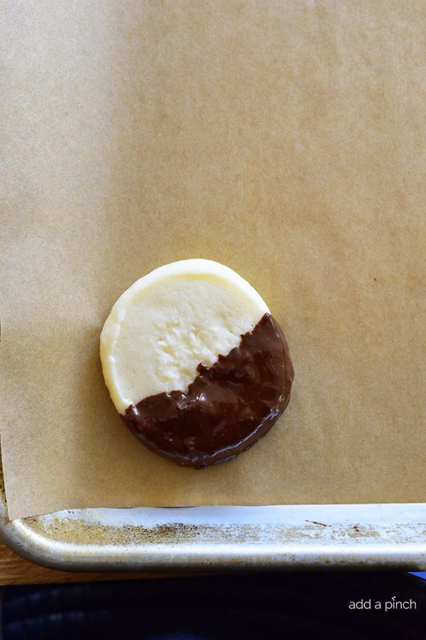Chocolate Dipped Shortbread Cookies Recipe - Add a Pinch