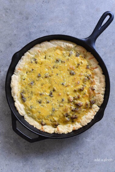 Southern Sausage Cheddar Quiche Recipe - Add a Pinch