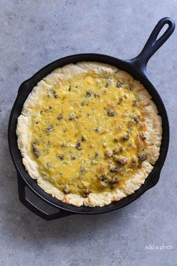 Southern Sausage Cheddar Quiche Recipe - Add a Pinch