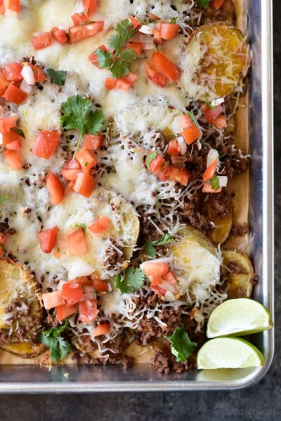 Loaded Potato Skin Nachos Recipe - Add a Pinch