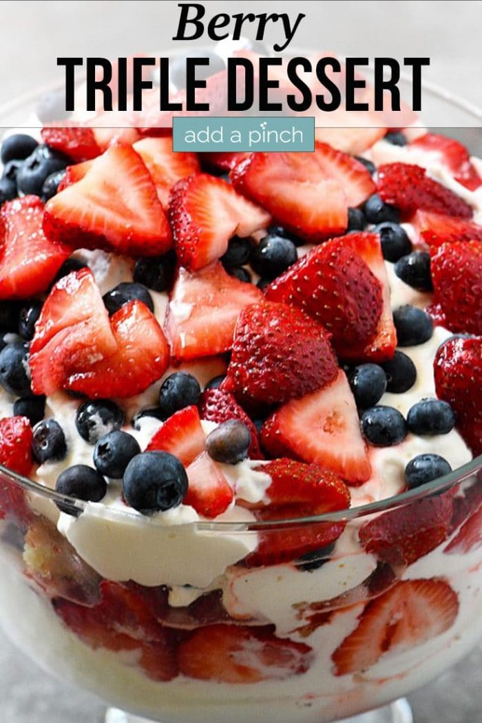 Berry Trifle Recipe - Add a Pinch