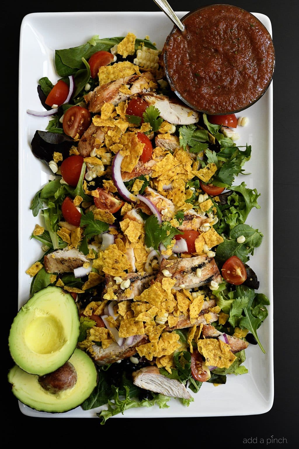 Grilled Chicken Fiesta Salad Recipe - Add a Pinch
