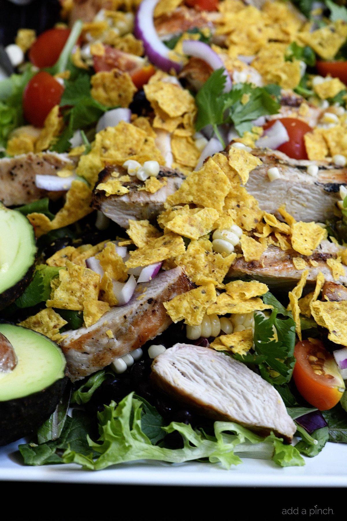 Grilled Chicken Fiesta Salad Recipe - Add a Pinch