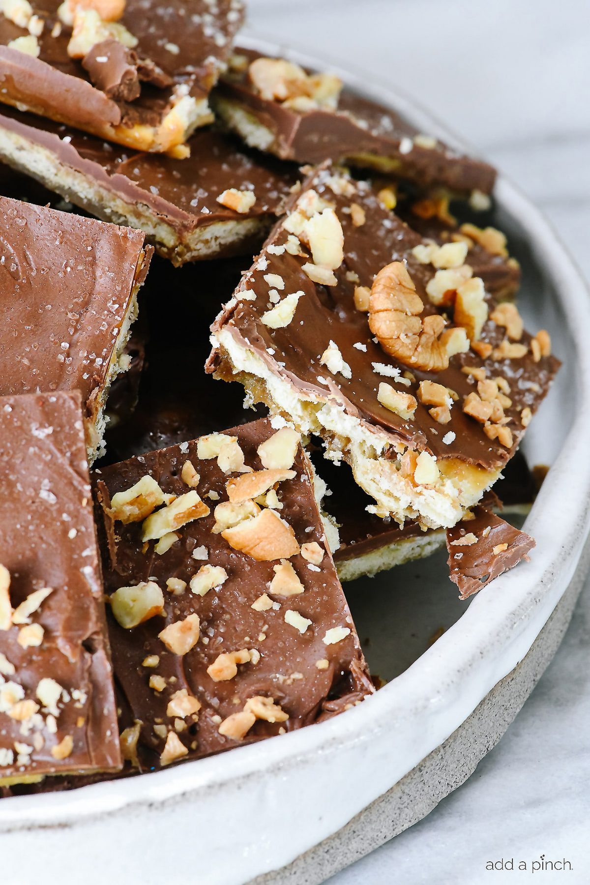 Easy Cracker Toffee Recipe - Add a Pinch