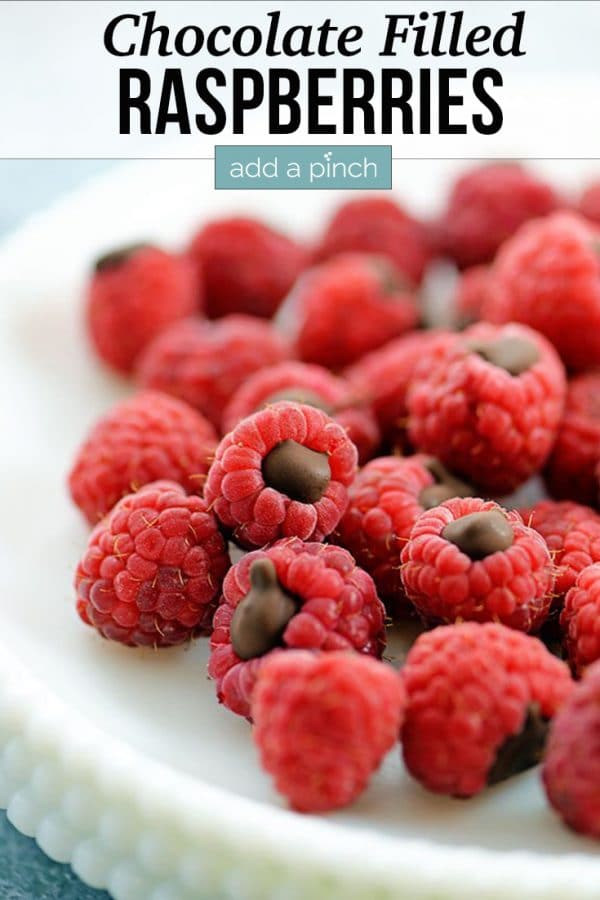 Chocolate Filled Raspberries Recipe - Add a Pinch
