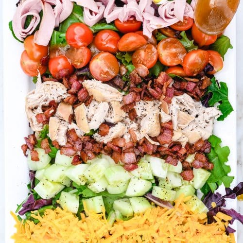 Easy Chicken Club Salad Recipe - Add a Pinch