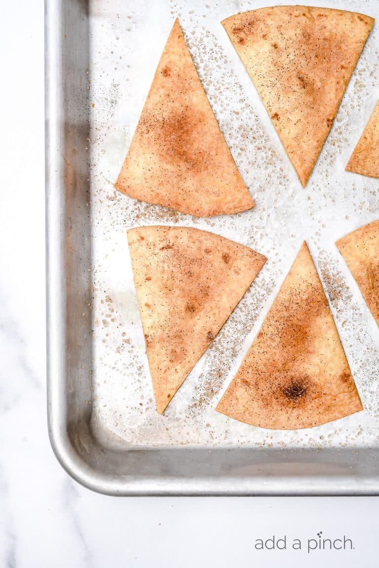 Cinnamon Sugar Tortilla Chips - Add a Pinch