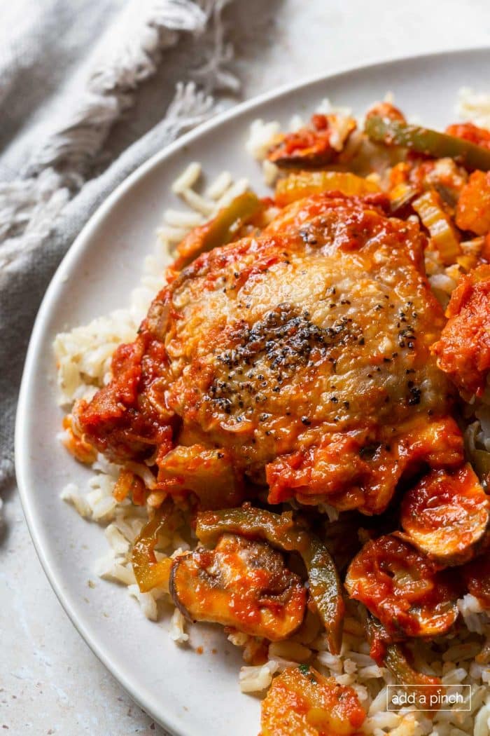 Easy Chicken Cacciatore Recipe - Add a Pinch