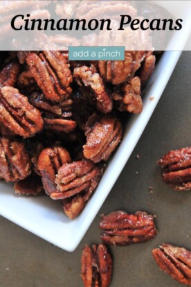 Easy Cinnamon Pecans Recipe - Add a Pinch