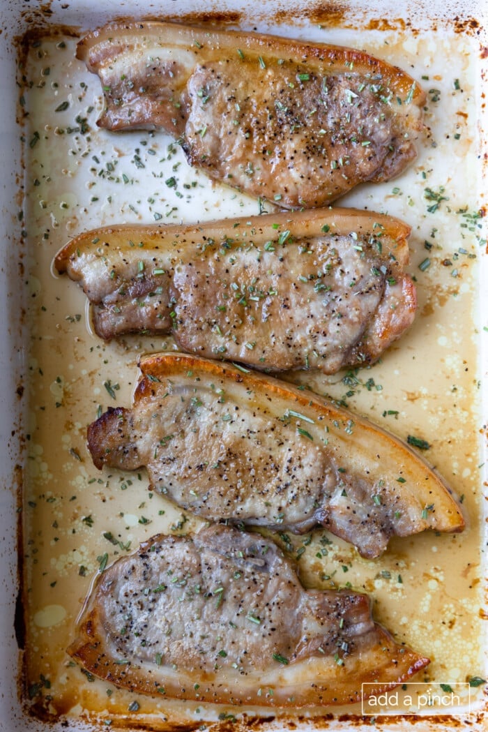 Juicy Baked Pork Chops Recipe - Add a Pinch