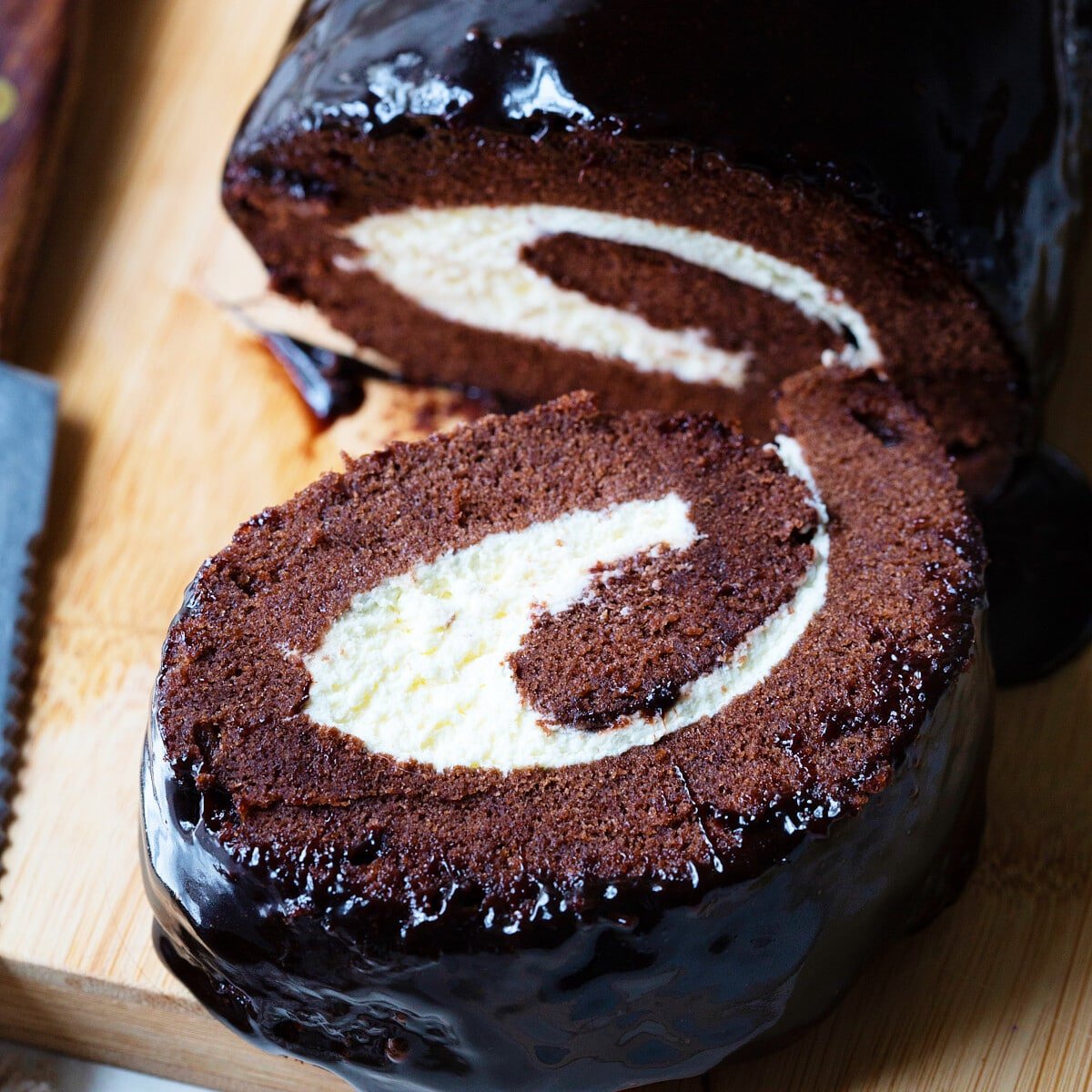 Chocolate Cake Roll Recipe (Swiss Roll Cake) - Add a Pinch