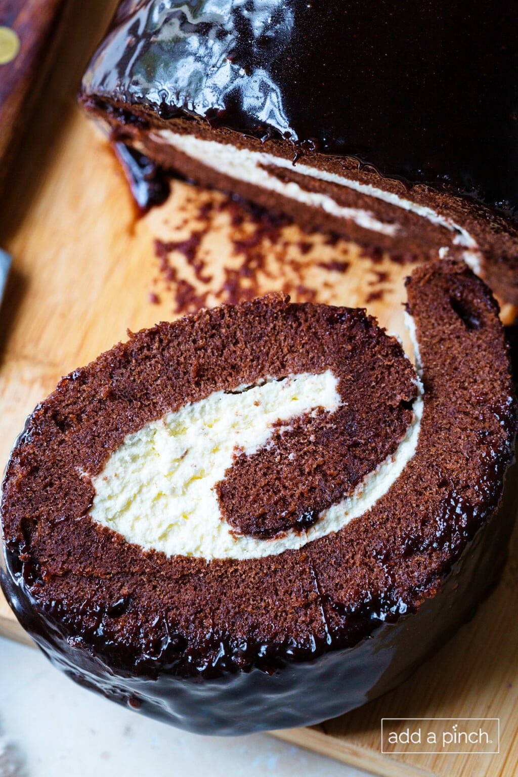 Chocolate Cake Roll Recipe (Swiss Roll Cake) - Add a Pinch