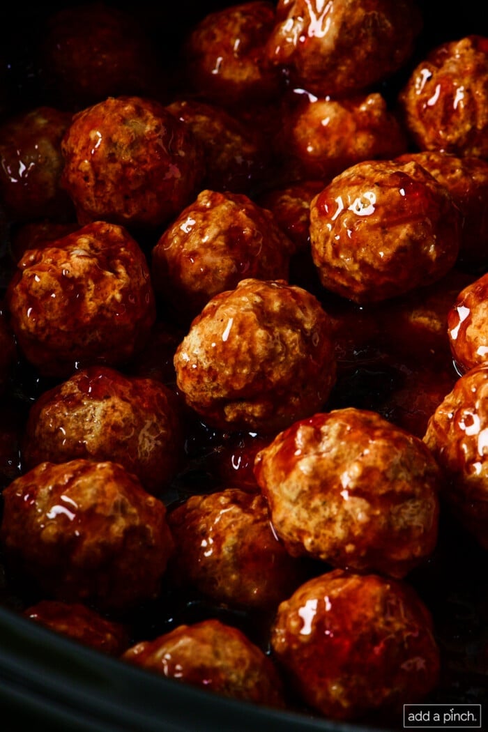 Easy Grape Jelly Meatballs Recipe - Add a Pinch