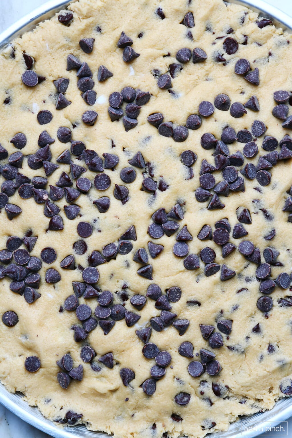 Chocolate Chip Cookie Cake Recipe - Add a Pinch