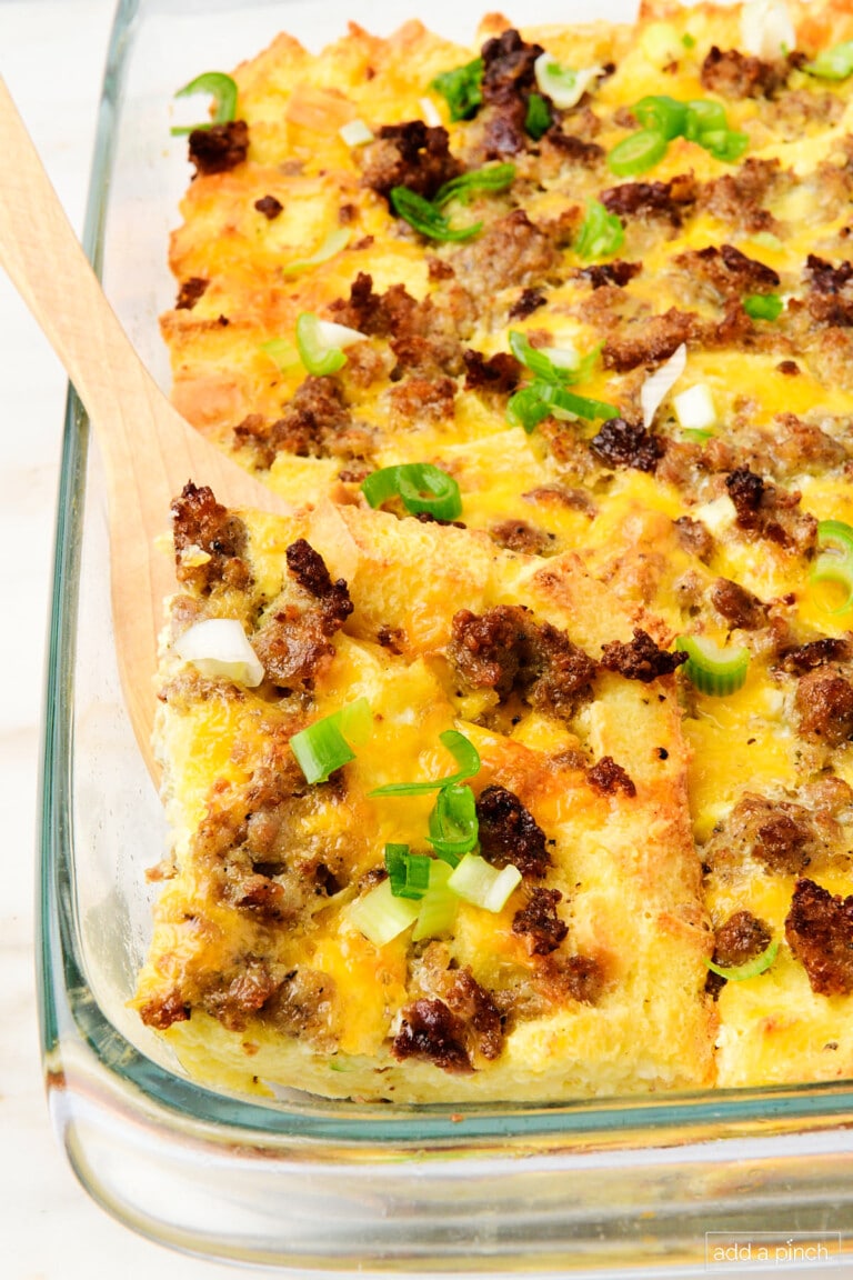 Easy Make-Ahead Breakfast Casserole Recipe - Add a Pinch