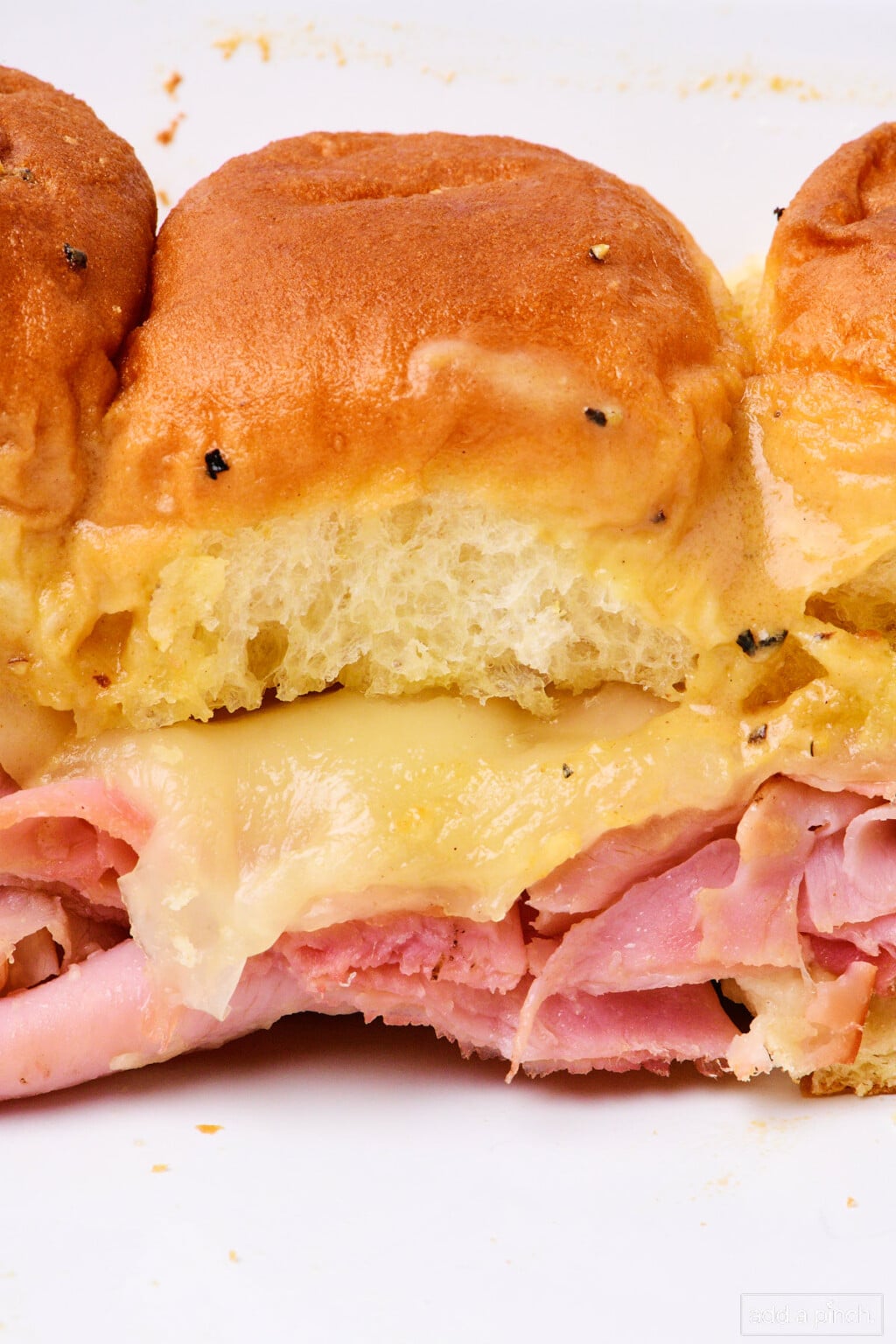 Hot Ham and Cheese Sandwich Recipe - Add a Pinch